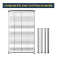 12" x 42" x 14" Wire Storage Shelf, Dunnage Rack, 1 Tier Small Shelf ...