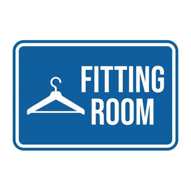 Classic Framed Fitting Room Sign (Black) - Small - Walmart.com