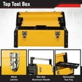 Stalwart Rolling Tool Box with Wheels - Stackable Tool Organizer ...