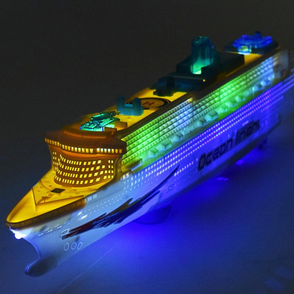 Liner Flashing LED Lights Sound Electric s Boat Toy Simulation Ship ...