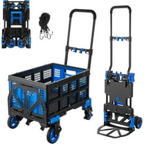 BLUETTI Multipurpose Folding Cart with 360° Wheels, Dolly Trolley ...
