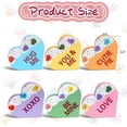 6 Pcs Valentines Day Decorations Candy Heart Wooden Table Decor ...