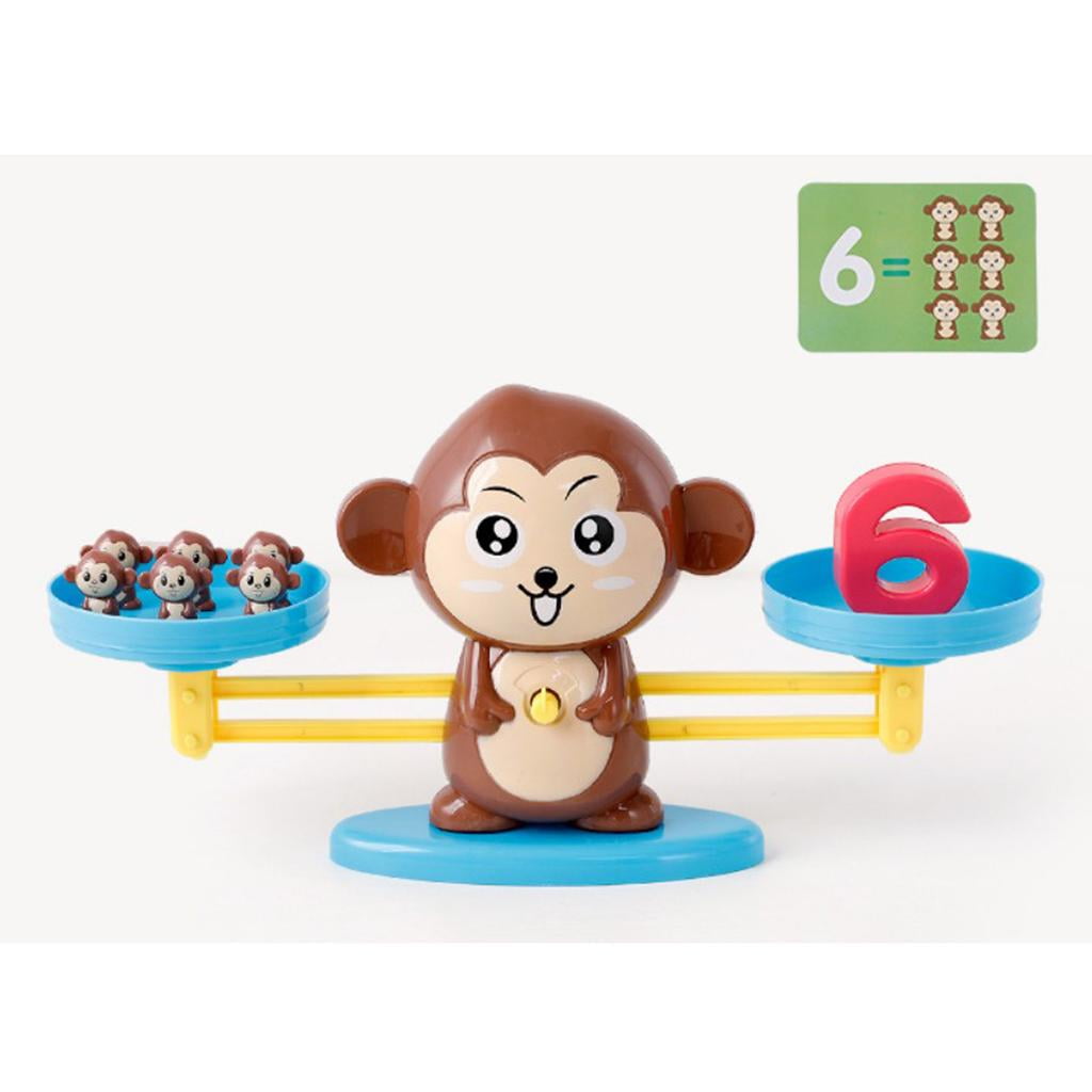 Niños Juguetes de Aprendizaje de Matemáticas Monkey Balance Scale Toy ...