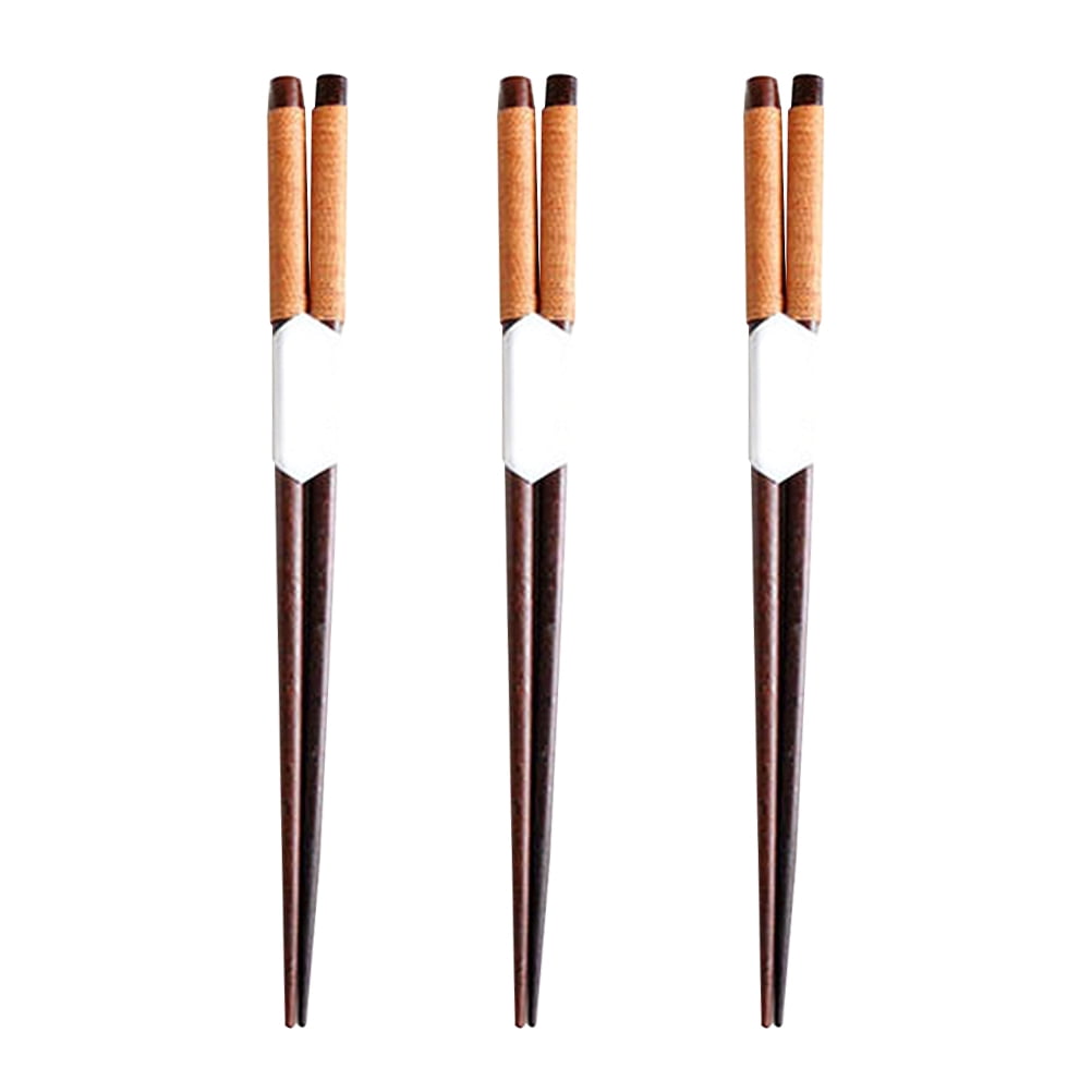 Click here for Kakowely Chopsticks Reusable 3 Pairs Wooden Chopst... prices