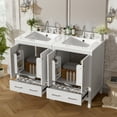 LHYY 48-Inch Bathroom Vanity with Integrated Undermount Sink,Storage ...