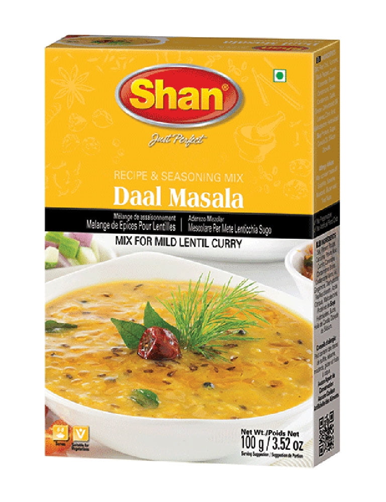 Shan Daal Mix Recipe and Seasoning - 100g Spice Powder - Punjabi Style ...