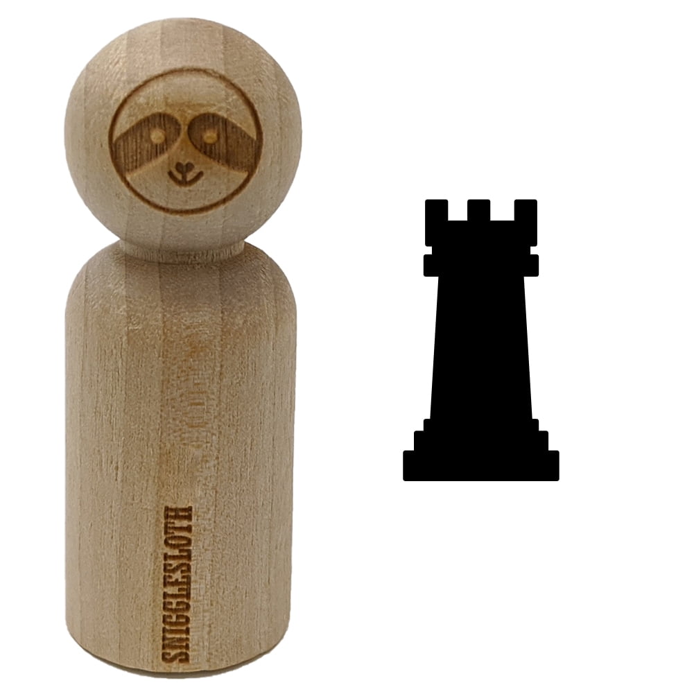 Chess Rook Piece Rubber Stamp for Scrapbooking Crafting Stamping ...