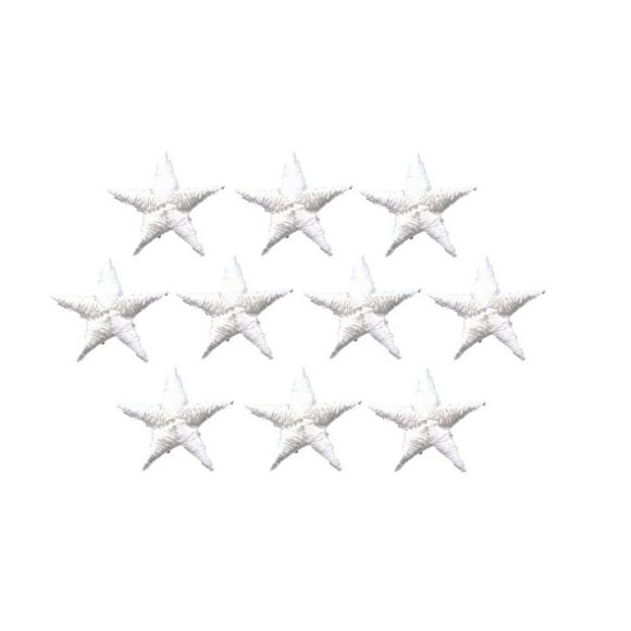 White Iron on Patches