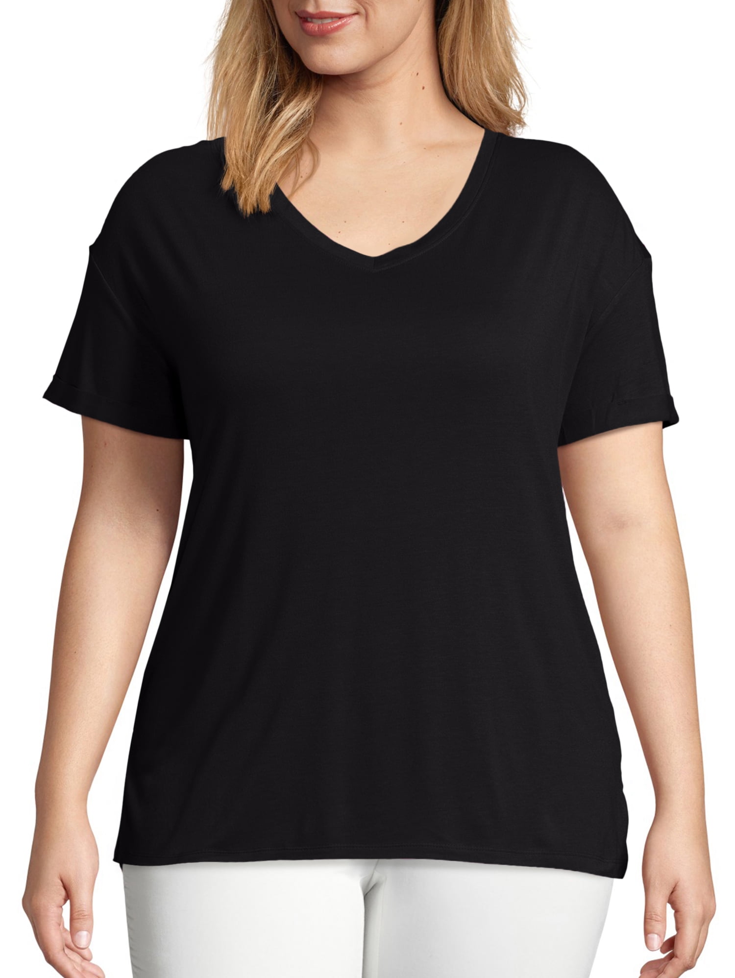 Just My Size Women's Plus Active Short Sleeve Tee - Walmart.com