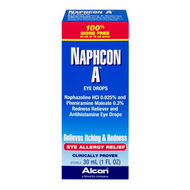 Naphcon A Allergy Eye Drops, 1.0 Fl. Oz. - Walmart.com