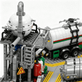 Industrial Parking Station Building Block Set, 721PCS Oil Tanker Truck ...