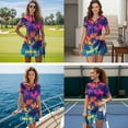 Binienty Neon Sunset Palm Couples Matching Golf Outfits Comfortable ...