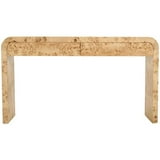 Maklaine Mid-Century Wood Console Table With Drawers in Natural ...