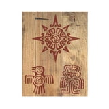 Mexico Mexican Maya Mayan Aztec Symbol Stencil Template Reusable 8.5 x ...