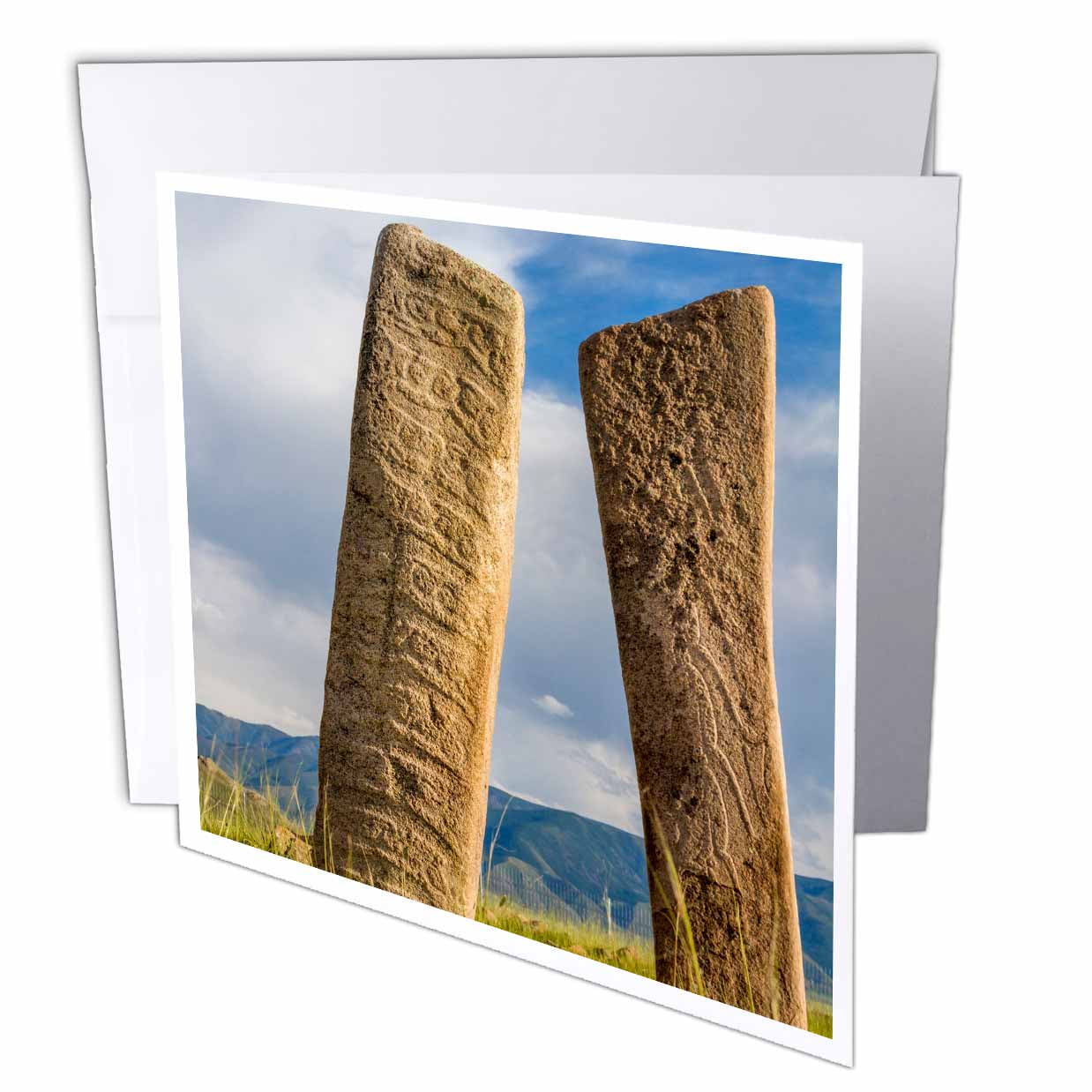 3dRose Deer stones with inscriptions, 1000 BC, Mongolia. - Greeting ...