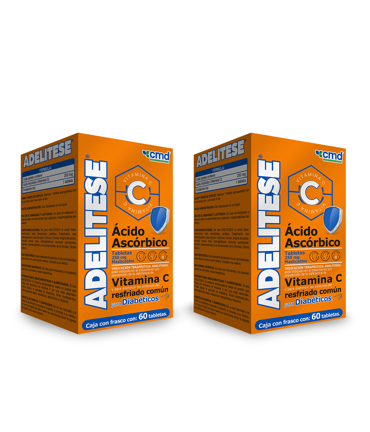 ADELITESE Vitamina C para diabeticos | CMD | Duo pack 2 Cajas con ...