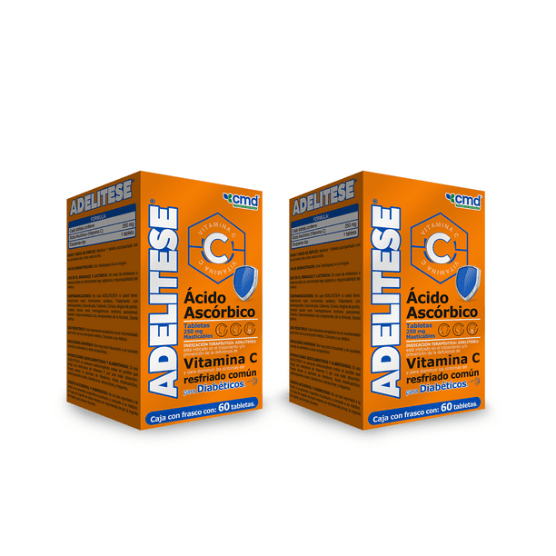 ADELITESE Vitamina C para diabeticos | CMD | Duo pack 2 Cajas con ...