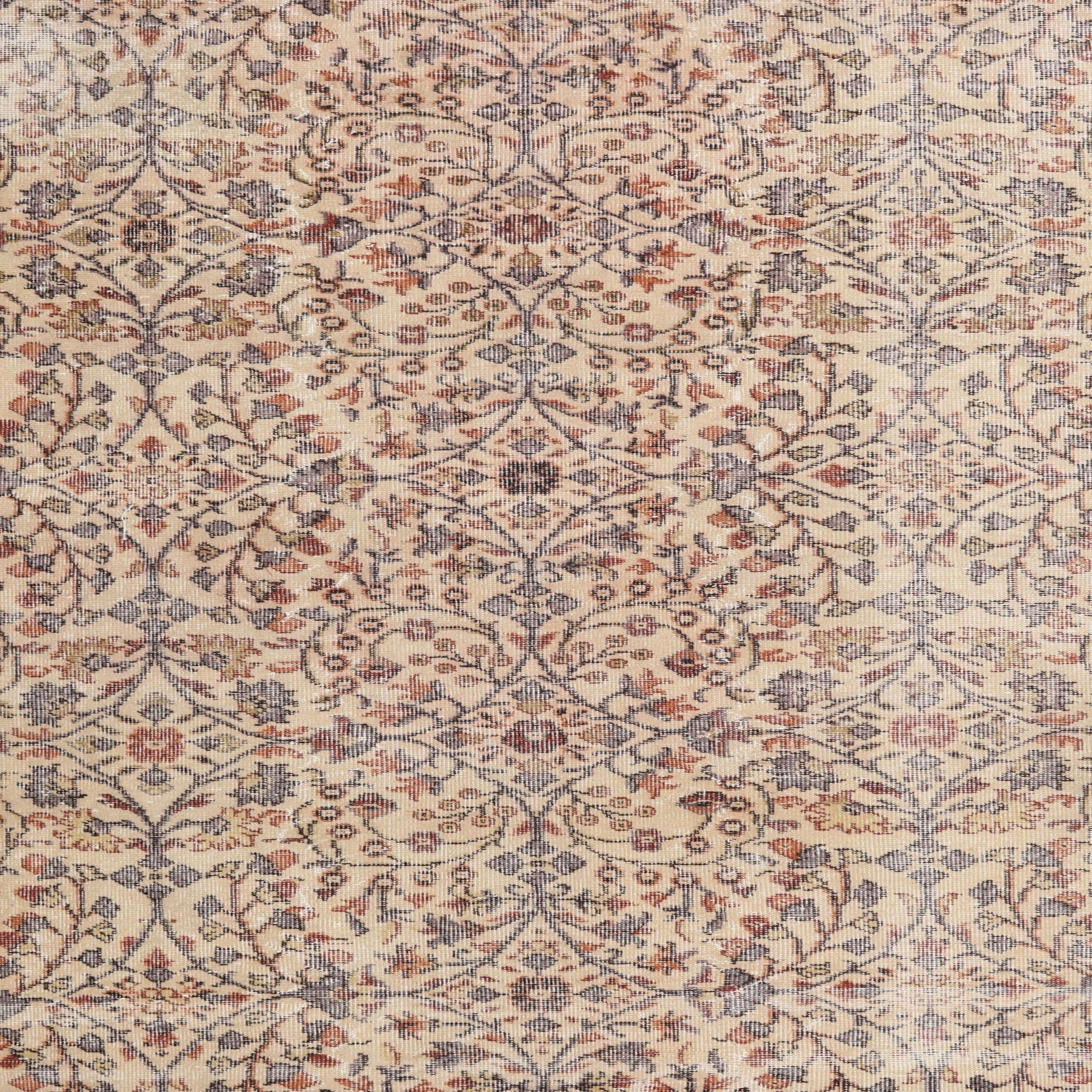 Ahgly Company Indoor Square Traditional Dark Almond Brown Persian Area ...