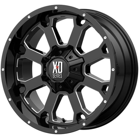 XD Series XD825 Buck 25 20x9 8x170 +0mm Black/Milled Wheel Rim 20" Inch ...