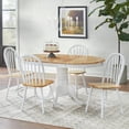 Simple Living Carolina 5-piece Farmhouse Solid Wood Dining Set with ...