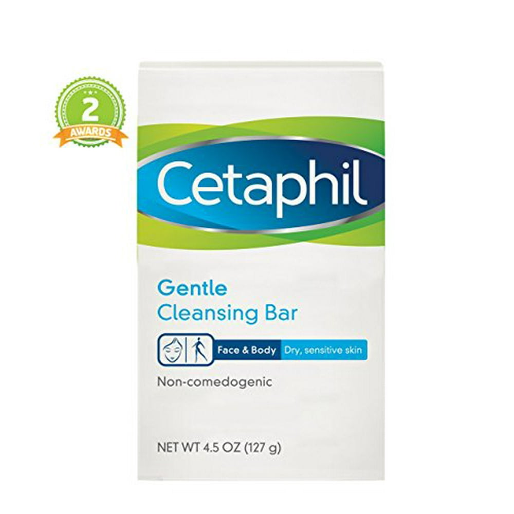 Cetaphil Gentle Cleansing Bar For Dry Sensitive Skin 4 50 Oz Walmart