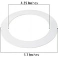 PYYAN-6 Pack Gloss White Goof Trim Ring for 4" Inch Recessed Can ...