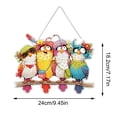 2D Diamond Painting Hanging Ornament DIY Bird Pattern Wall Art Kit with ...