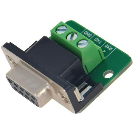 Fielect DB9 Breakout Connector to Wiring Terminal RS232 D-SUB Male Serial Adapters Port Breakout ...