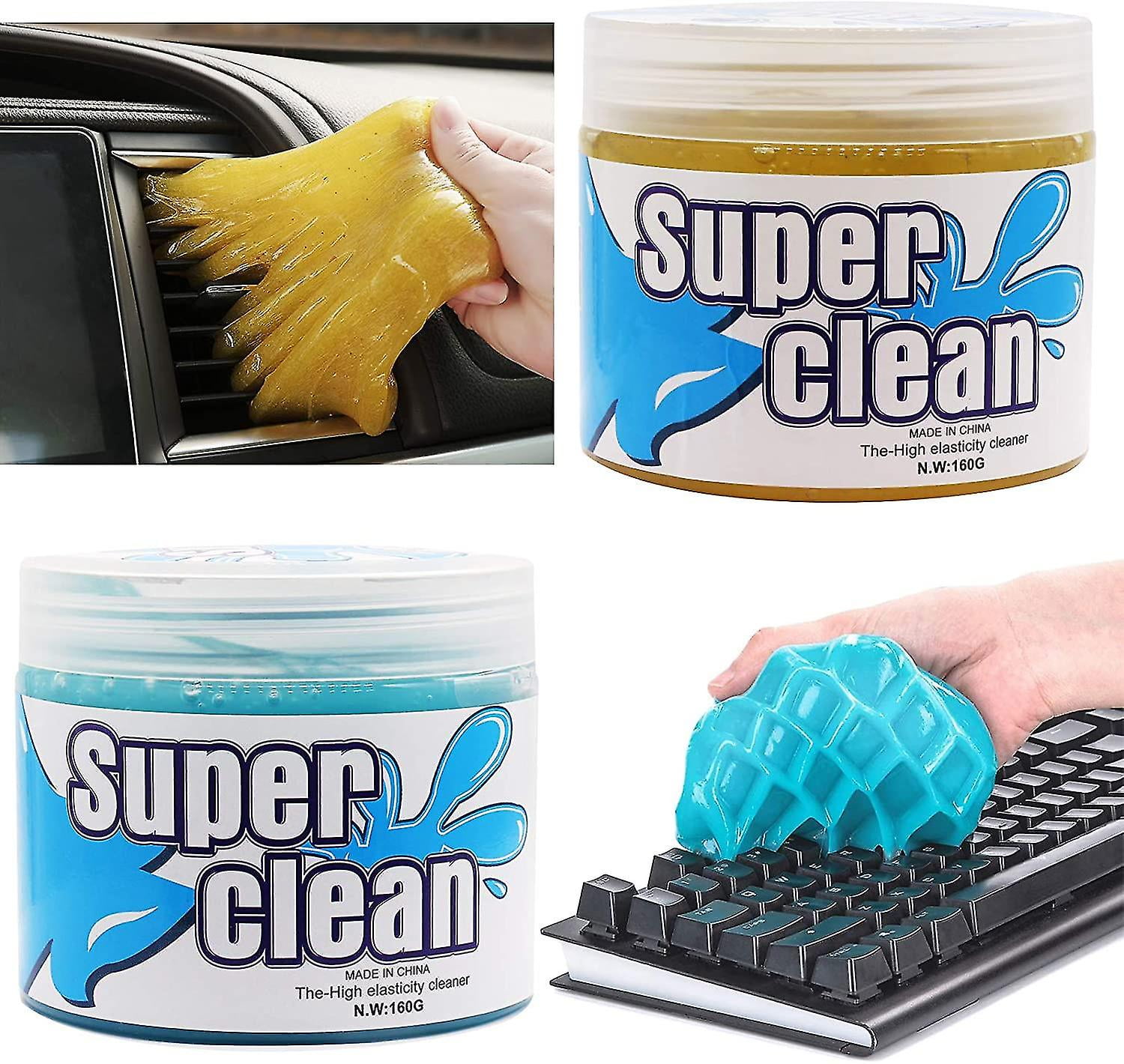 Keyboard Cleaner Gel, Super Clean Keyboard Cleaner Gel Cleans Dust And ...