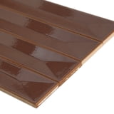 Horizonte 2 x 16 in. Glossy Caramel Ceramic Deco Subway Wall Tile (10. ...
