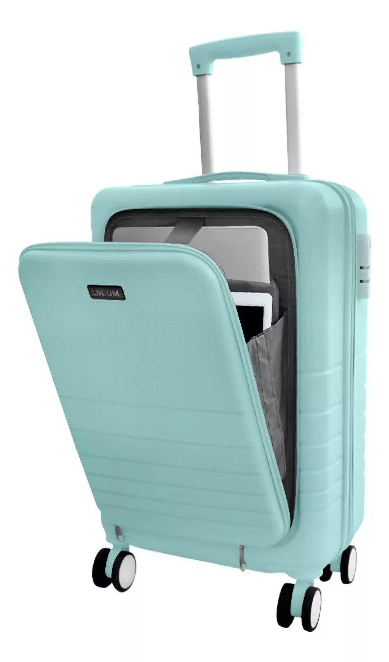 Maleta De Mano Linium Equipaje Para Cabina Avión Candado Tsa Color Aqua ...