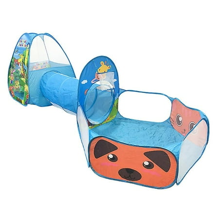 Kids Play Tents Crawl Tunnels And Ball Pit Popup Bounce Playhouse Tent ...