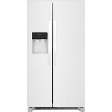 Frigidaire Full Size Side-By-Side Fridge Freezer FRSS2323AW 22 Cu. Ft ...
