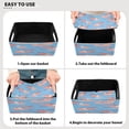 2 Pcs Foldable Felt Storage Bins Decorative Fabric Organizer Baskets ...