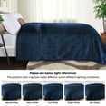 Superior Alaska Fleece Diamond Fluffy Blanket, King, Navy Blue ...