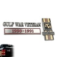1990–1991 Gulf War Military Metal Car Decal, 3D Chrome Desert Storm ...