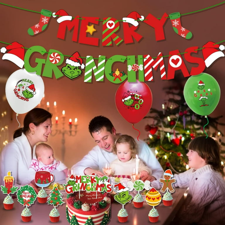 Grinch Christmas Party Decorations The Grinch Arch – Boom Balloons