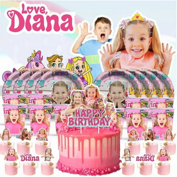 Ms Rachel Birthday Party Supplies Balloons Paper Plates Decoration Cake ...