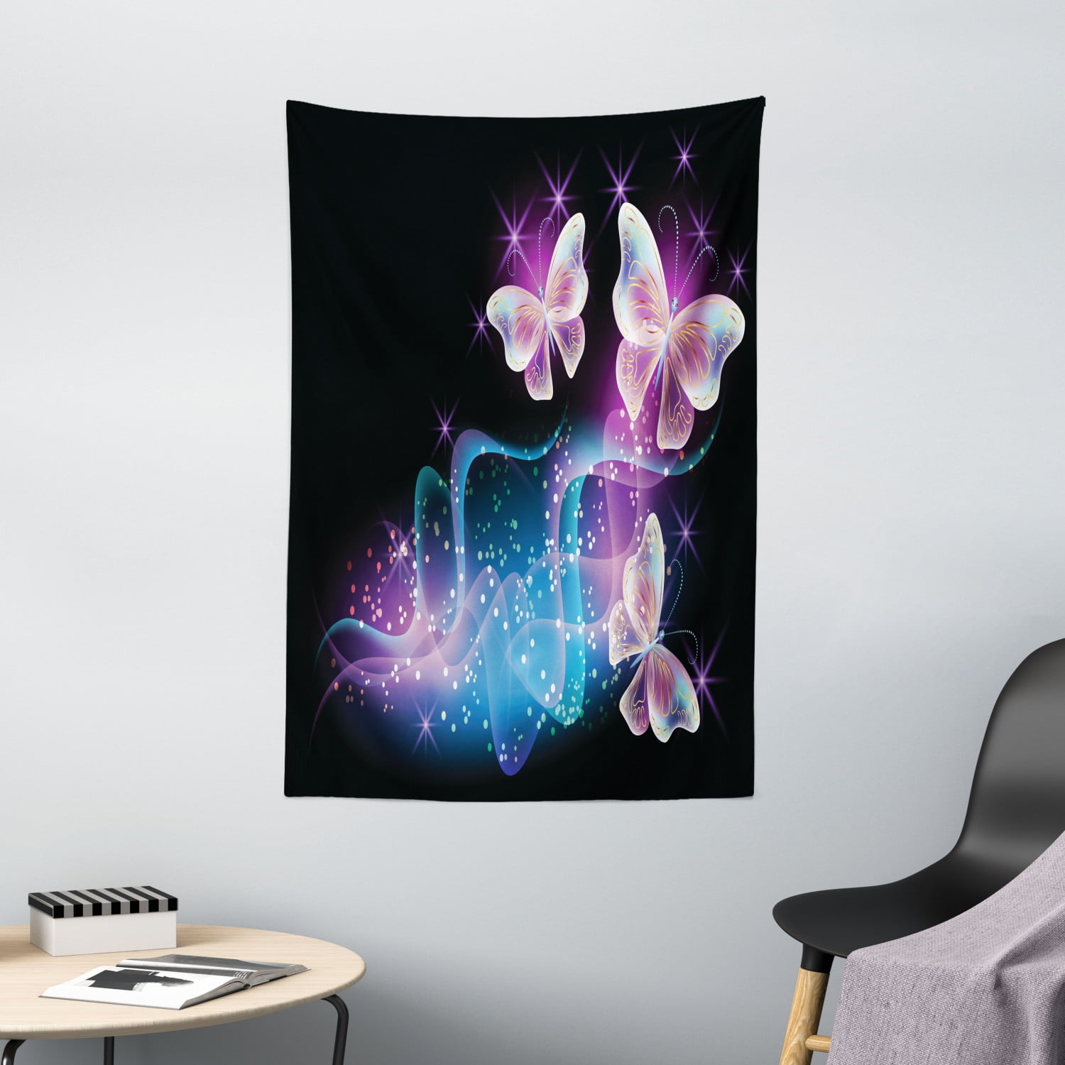 Butterfly Tapestry, Magical Butterflies Flying and Leaving behind ...
