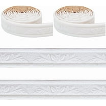 2 Rolls PVC Foam Molding Trim White 181 x 1.57 inch Peel and Stick Wall ...