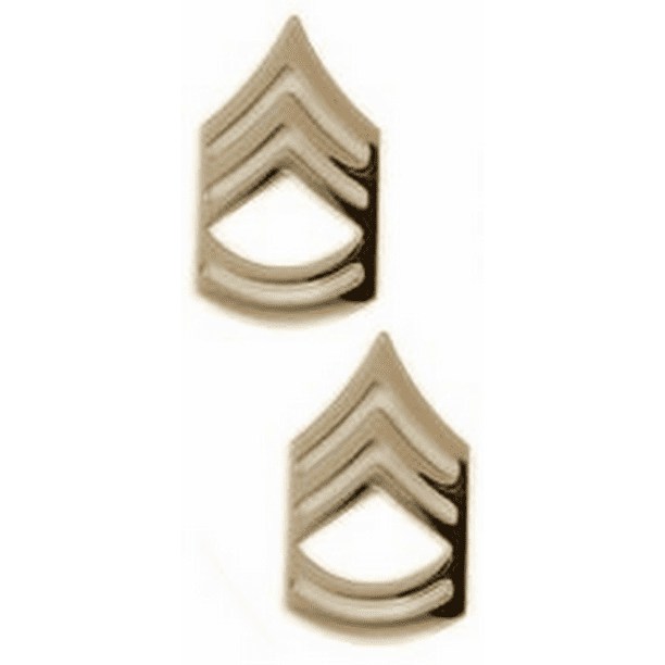 US Army Sergeant First Class Gold Collar Rank Insignia - Walmart.com