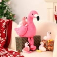 MorisMos 18'' Plush Flamingo Stuffed Animal Mommy Stuffed Flamingo with ...