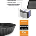 Rectangular Fluted Tart Pie Pan with Removable Bottom 12.8 x 8.5 Inch ...