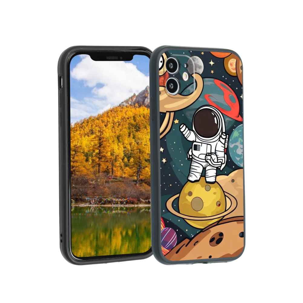 Compatible with iPhone 11 Phone Case, Space-theme-43 Case Silicone ...