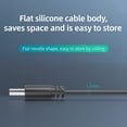 90 Degree Angled 5Pin USB 2.0 Data Sync Cable Silicone Flat Charging ...