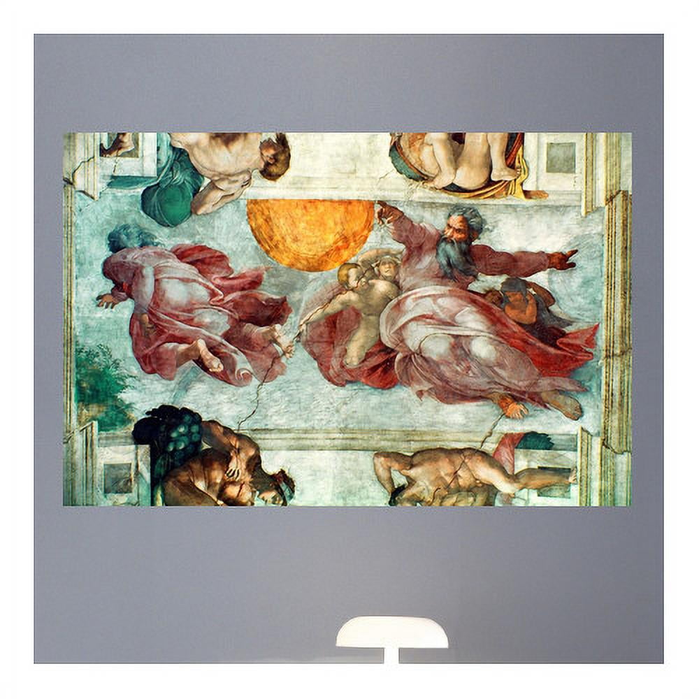 Wallhogs Michelangelo Creation of The Sun and Moon (16th) Wall Mural ...