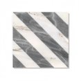 12x12 Waterjet Marble Tile, White & Grey Natural Stone for Floor and ...
