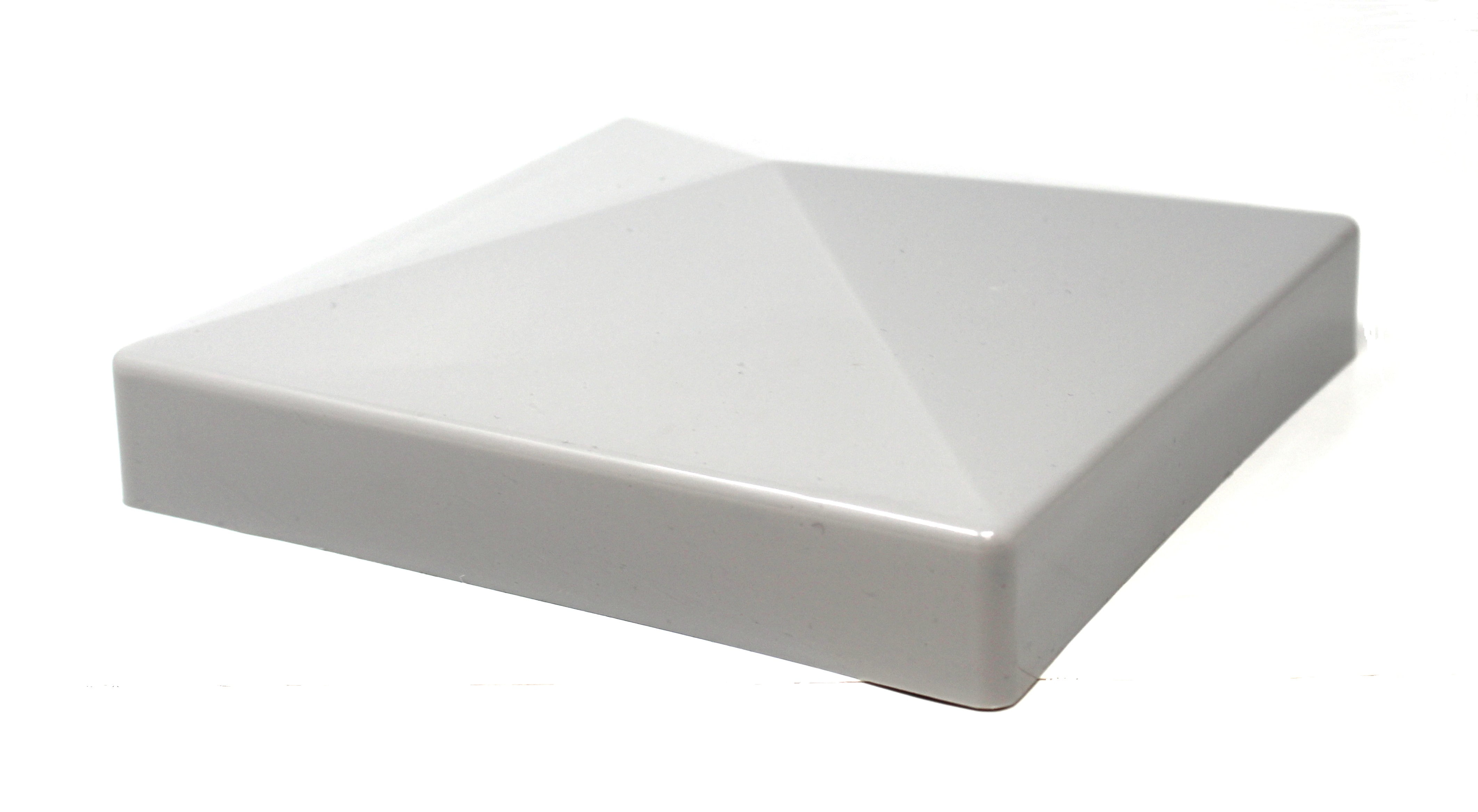 True 6x6 (155mm x 155mm) Plastic Pyramid Vinyl Fence Post Cap for True ...