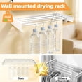 Wall Mounted Clothes Drying Rack 32", Collapsible Space Saving Laundry ...