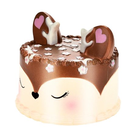 Squish Y Jumbo Deer Cake Slow Rising Scented Squeeze Toy Collection ...